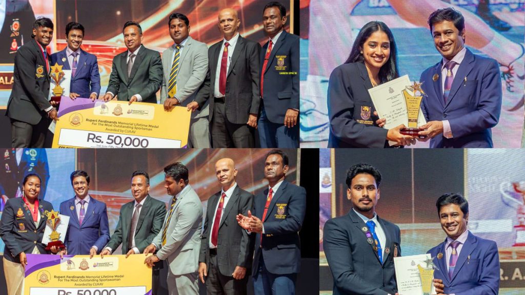 The best sportsman of the University of Colombo is Himsara Randeniya ...