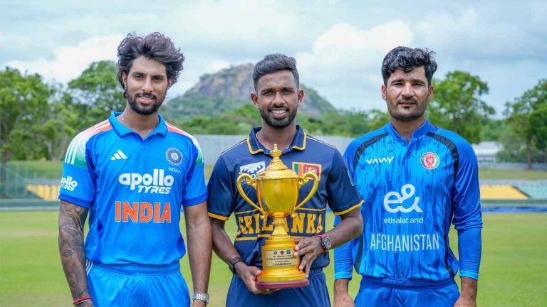 The trophy for the 'A' Team Tri-Nation Series was officially unveiled ...